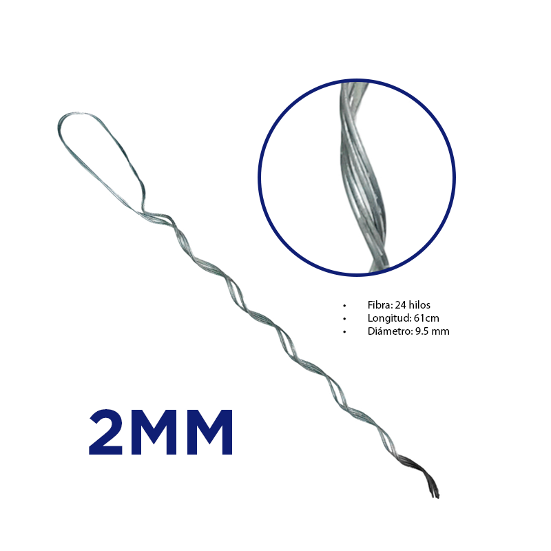 Amarre Preformado 24Hilos NEGRO 2MM – R&V Suministros